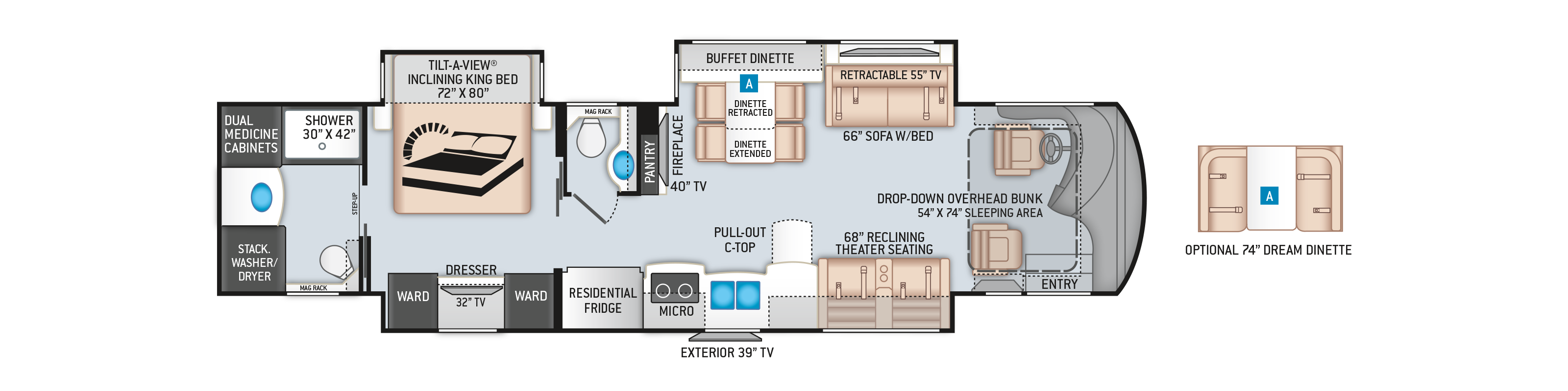 Diesel Pusher Floor Plans